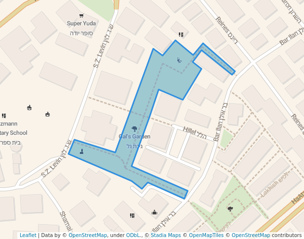 Gal's Garden in Hertsliya | Map and Routes