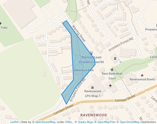 Ravenswood Adventure Park in Ravenswood | Map and Routes