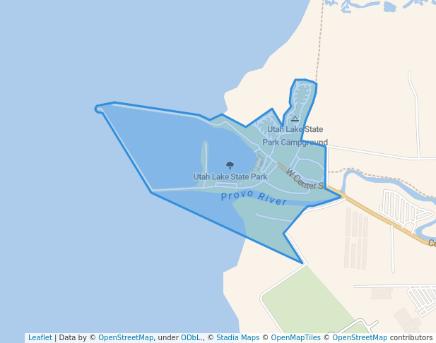 Utah Lake State Park in Provo | Map and Routes