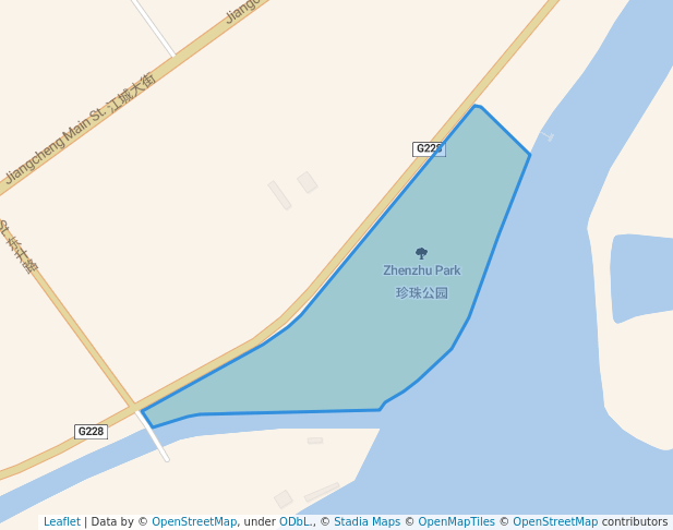 Zhenzhu Park in Dan Dong Shi | Map and Routes