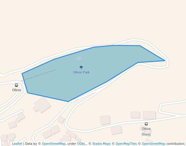 Oikos Park in Oikos | Map and Routes