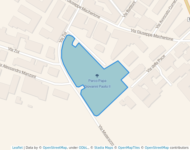 Parco Papa Giovanni Paolo II in Calatabiano | Map and Routes