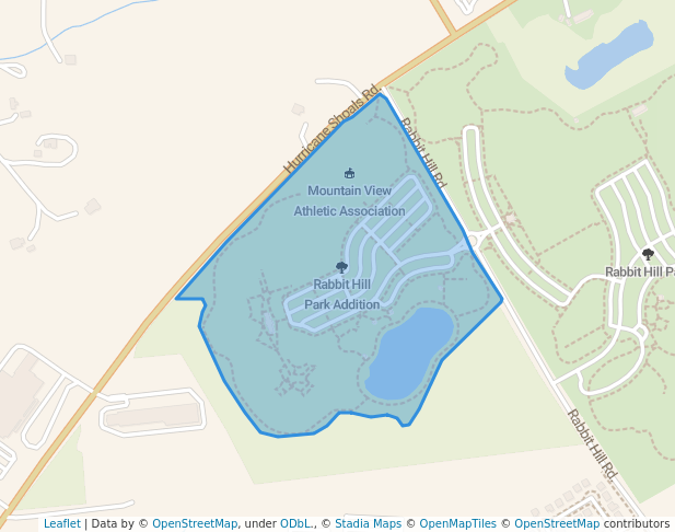 Rabbit Hill Park Addition in Dacula | Map and Routes