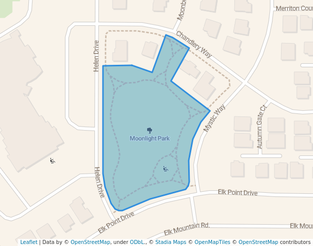 Moonlight Park in Magna | Map and Routes