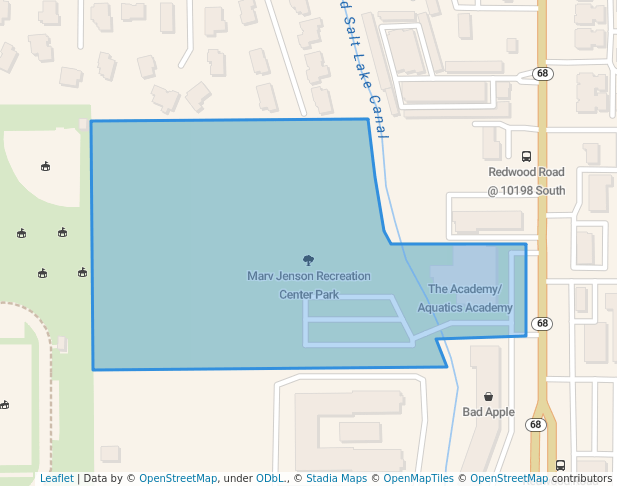Marv Jenson Recreation Center Park in South Jordan | Map and Routes