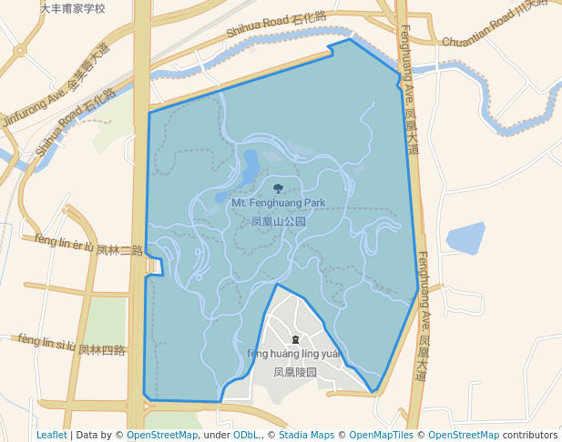 Mt. Fenghuang Park in Cheng Du Shi | Map and Routes