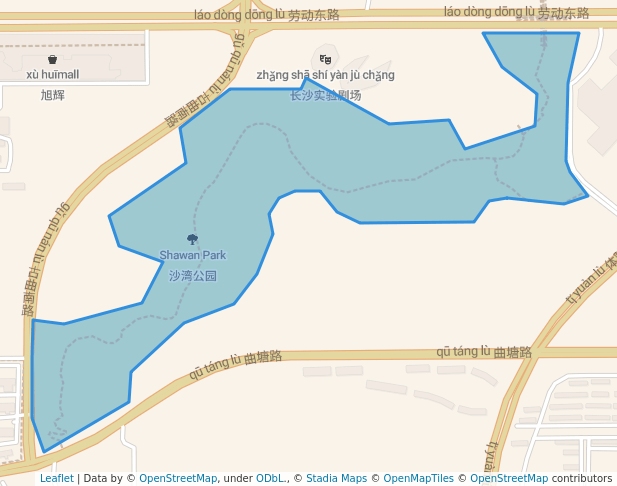 Shawan Park in Chang Sha Shi | Map and Routes