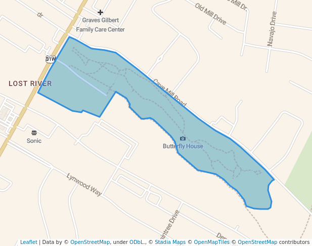 Lost River Cave& Valley in Bowling Green | Map and Routes