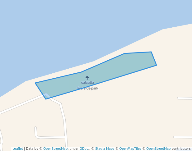 calcutta riverside park in Kolkata | Map and Routes