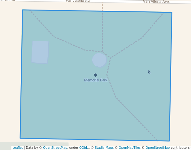 Memorial Park in Cedar Grove | Map and Routes