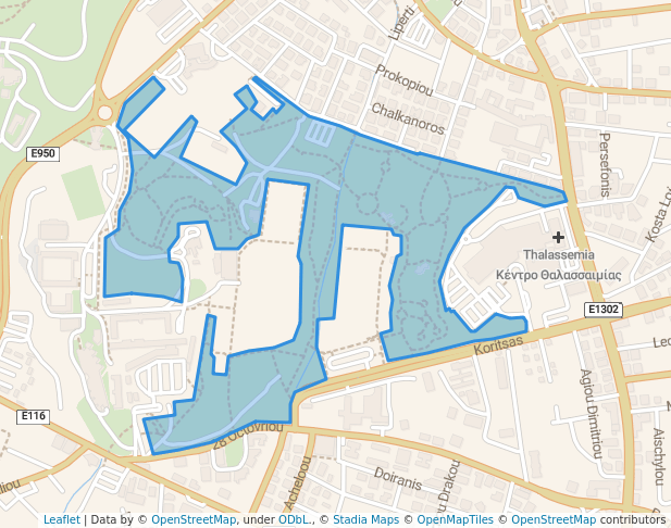 Agios Dimitrios Park in Strovolos | Map and Routes