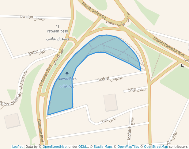 Nawab Park in Borujerd | Map and Routes