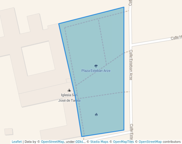Plaza Esteban Arze in Tarata | Map and Routes