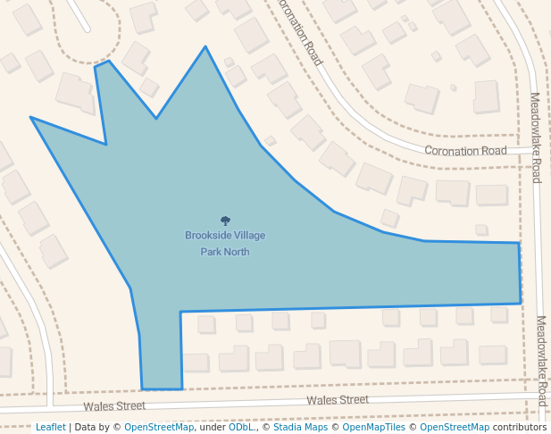 Brookside Village Park North in Canton | Map and Routes