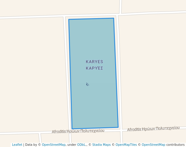 πλατεία in Karies | Map and Routes