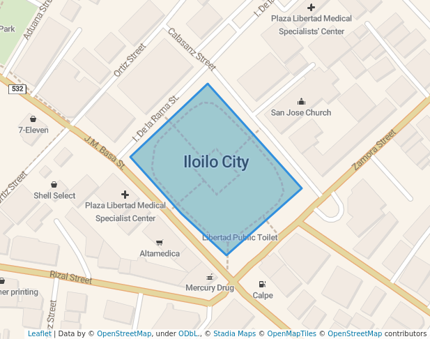 Plaza Libertad in Iloilo City | Map and Routes