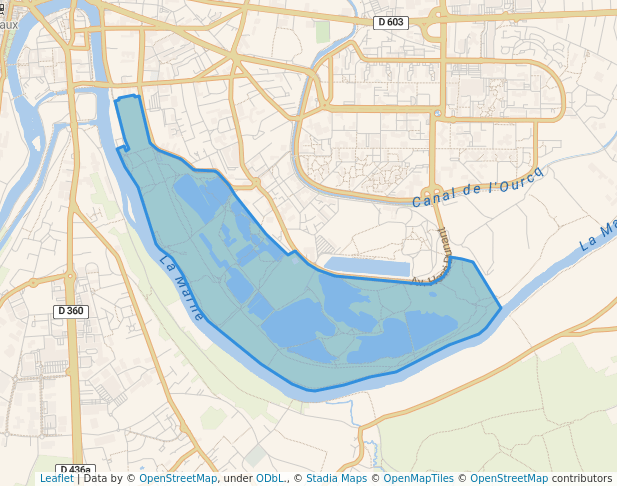 Parc du Pâtis in Meaux | Map and Routes
