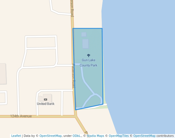 Gun Lake County Park in Middleville | Map and Routes