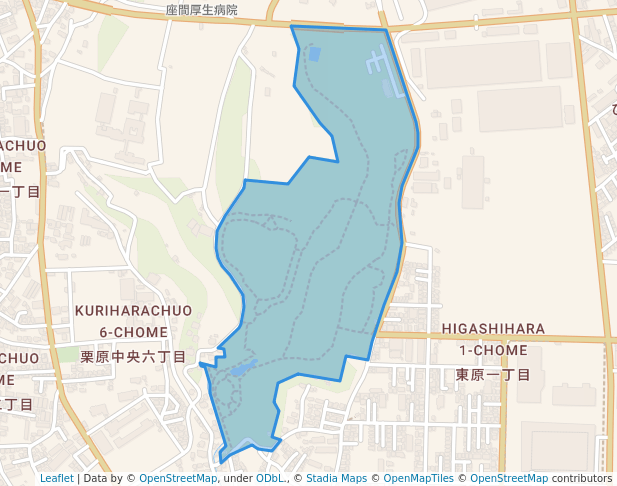Serizawa Park in Zama | Map and Routes