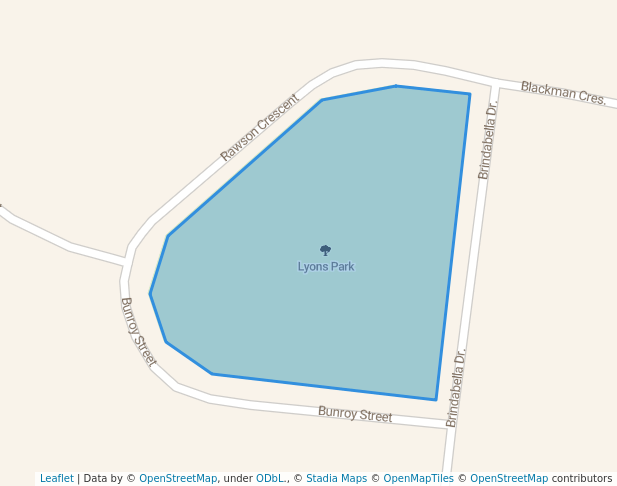 Lyons Park in Horningsea Park | Map and Routes