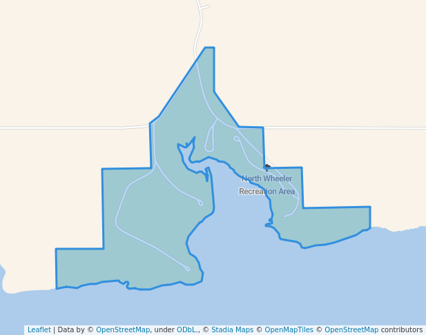 North Wheeler Recreation Area in Geddes | Map and Routes
