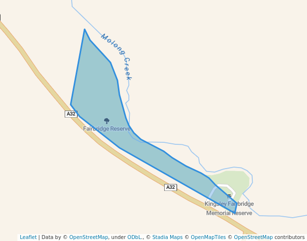Fairbridge Reserve in Molong | Map and Routes
