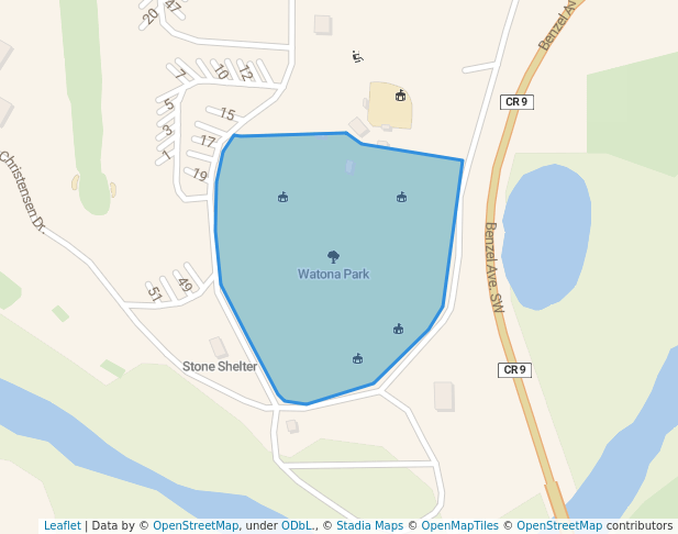 Watona Park in Madelia | Map and Routes