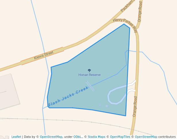 Honan Reserve in Manildra | Map and Routes