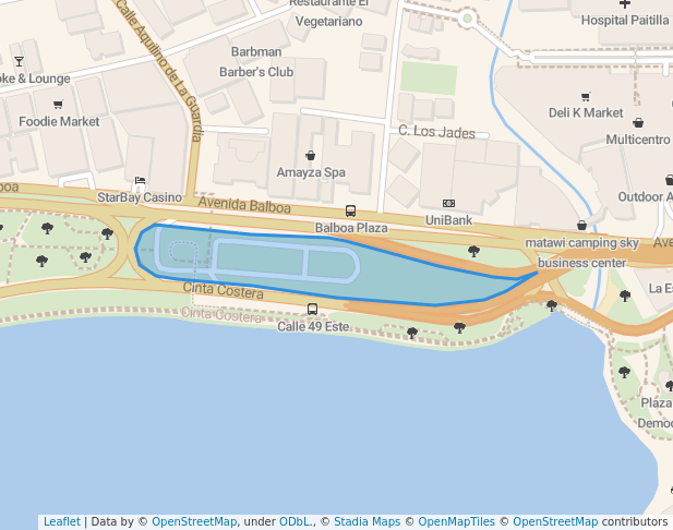 Cinta Costera 1 in Panama City | Map and Routes