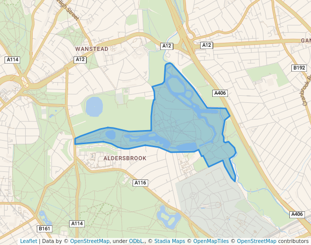 Wanstead Park in London | Map and Routes