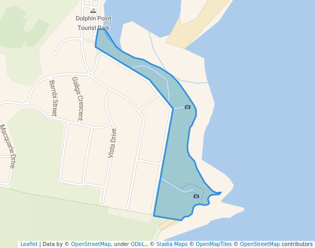 Dolphin Reserve in Dolphin Point | Map and Routes