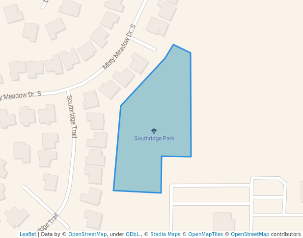 Southridge Park in Fort Worth | Map and Routes