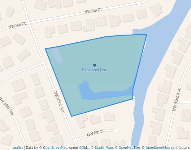 Donaldson Park in Coconut Creek | Map and Routes