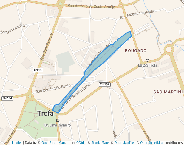 Alameda da Estação in Trofa | Map and Routes