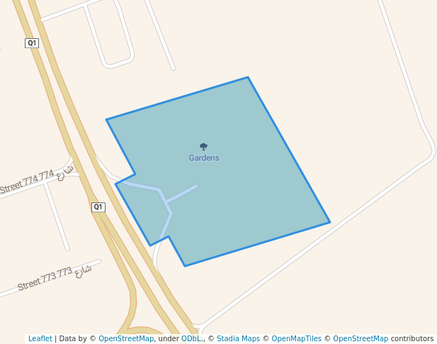 Gardens in Al Ruwais | Map and Routes