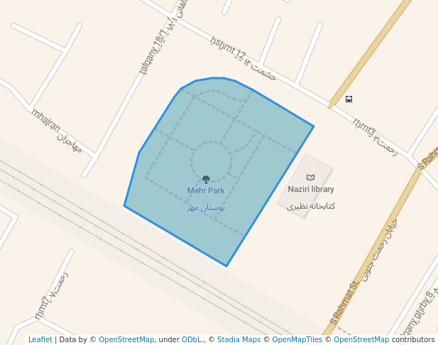 Mehr Park in Neyshabur | Map and Routes