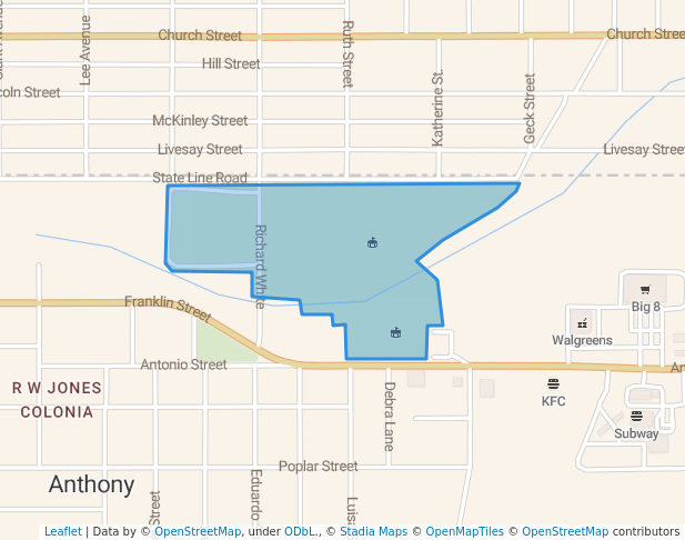 Irnie Ranson Park in Anthony | Map and Routes