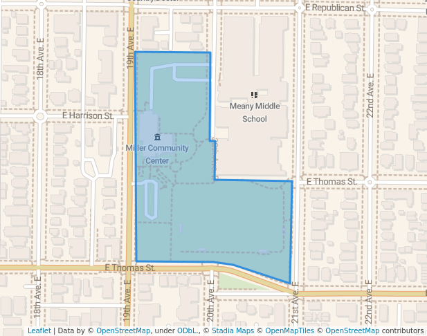Miller Playfield in Seattle | Map and Routes