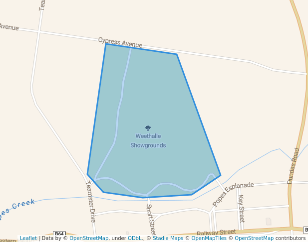 Weethalle Showgrounds in Weethalle | Map and Routes