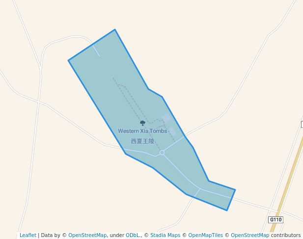 Western Xia Tombs in Yin Chuan Shi | Map and Routes