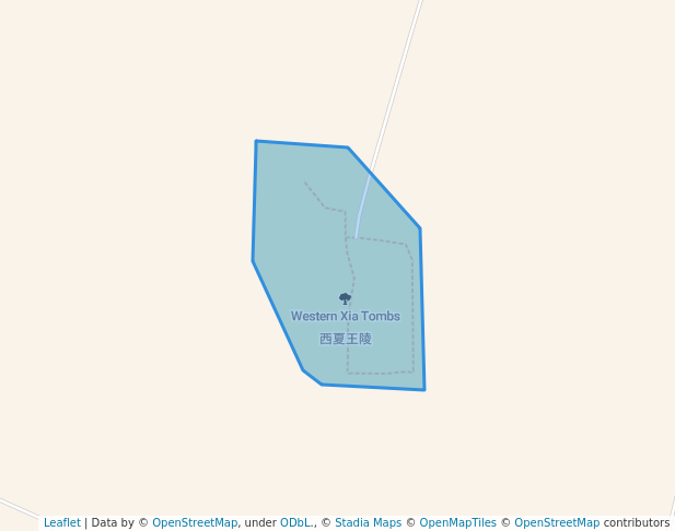 Western Xia Tombs in Yin Chuan Shi | Map and Routes