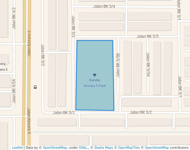 Bandar Kinrara 5 Park in Puchong | Map and Routes