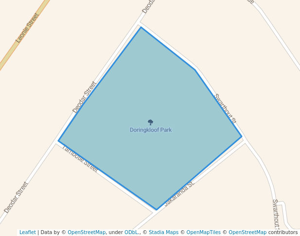 Doringkloof Park in Centurion | Map and Routes