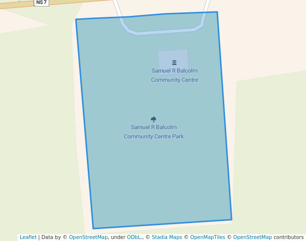 Samuel R Balcolm Community Centre Park in Port Dufferin | Map and Routes