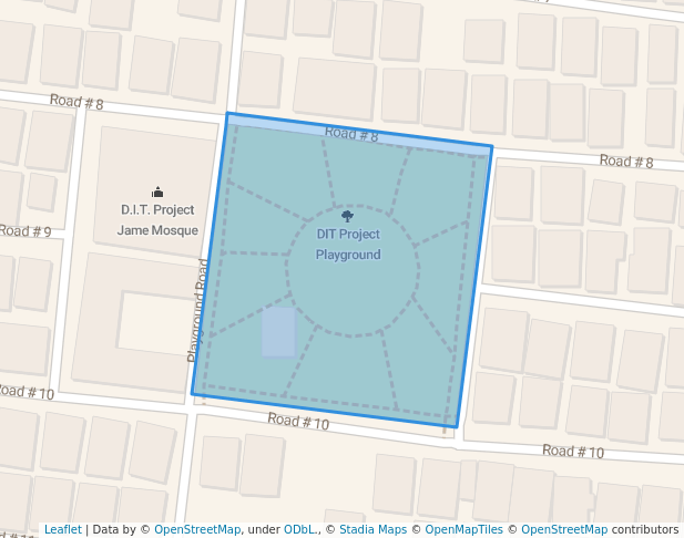 DIT Project Playground in Dhaka | Map and Routes