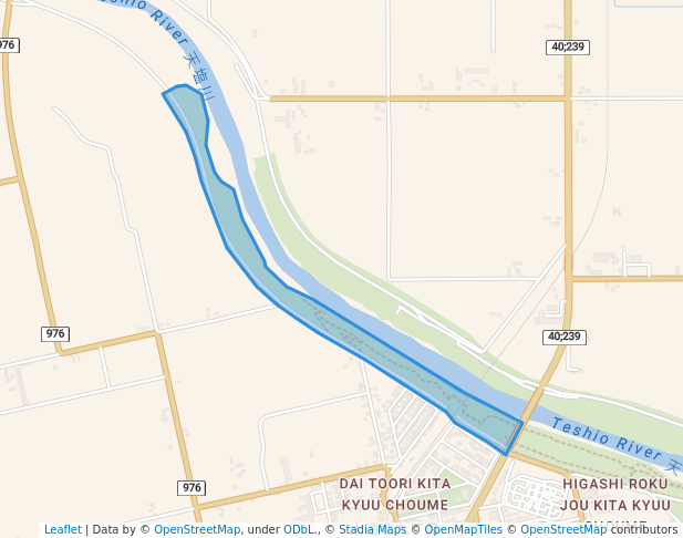 天塩川水郷緑地 in Shibetsu | Map and Routes
