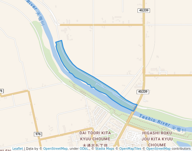 天塩川水郷緑地 in Shibetsu | Map and Routes