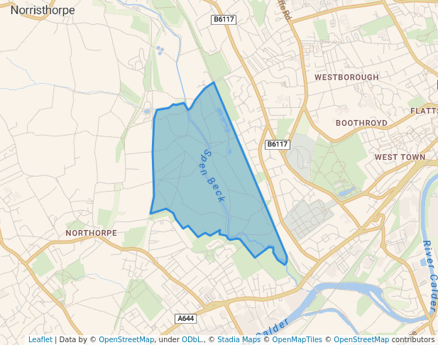 Dewsbury Country Park in Dewsbury | Map and Routes