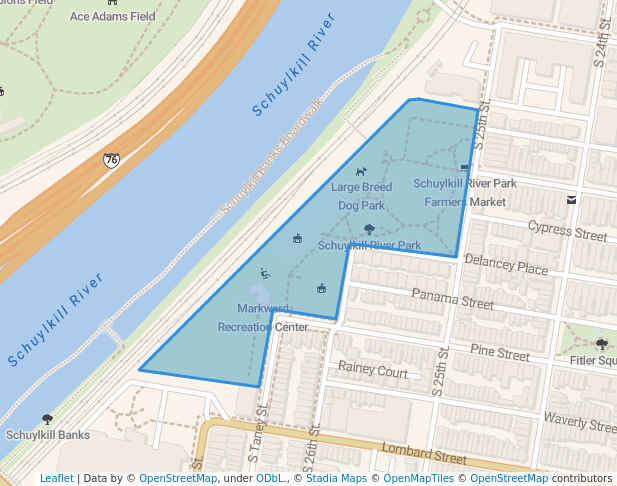 Schuylkill River Park in Philadelphia | Map and Routes