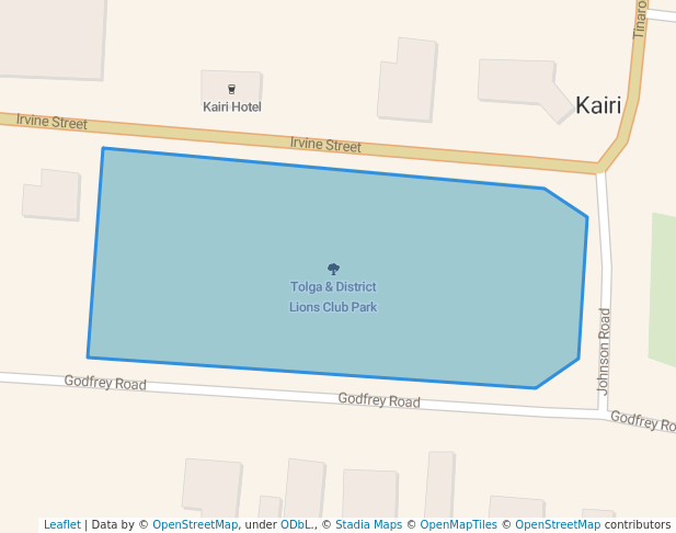 Tolga & District Lions Club Park in Kairi | Map and Routes